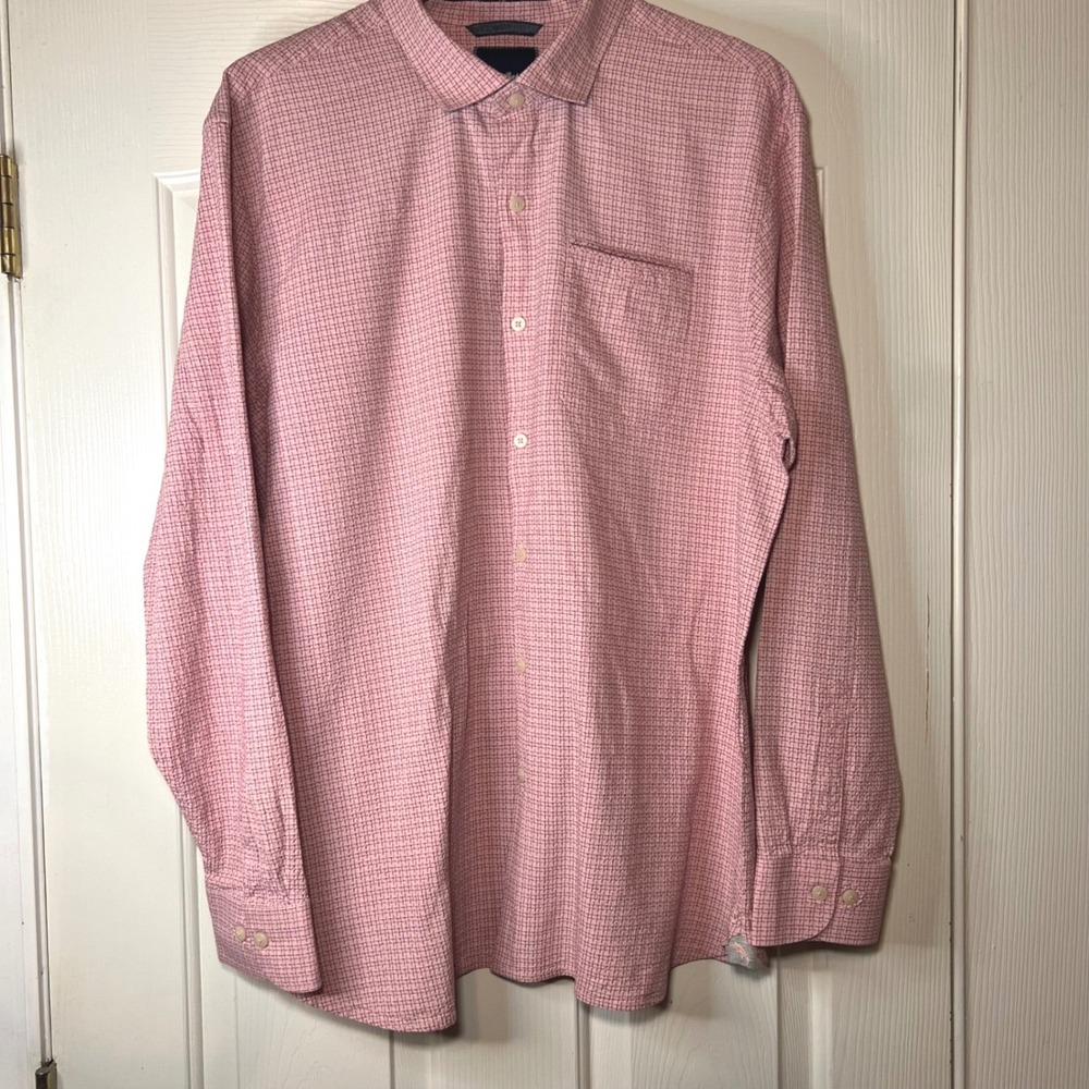 Tommy Bahama | Shirts | Tommy Bahama Mens Xlx Pink Silk Cotton Grid ...